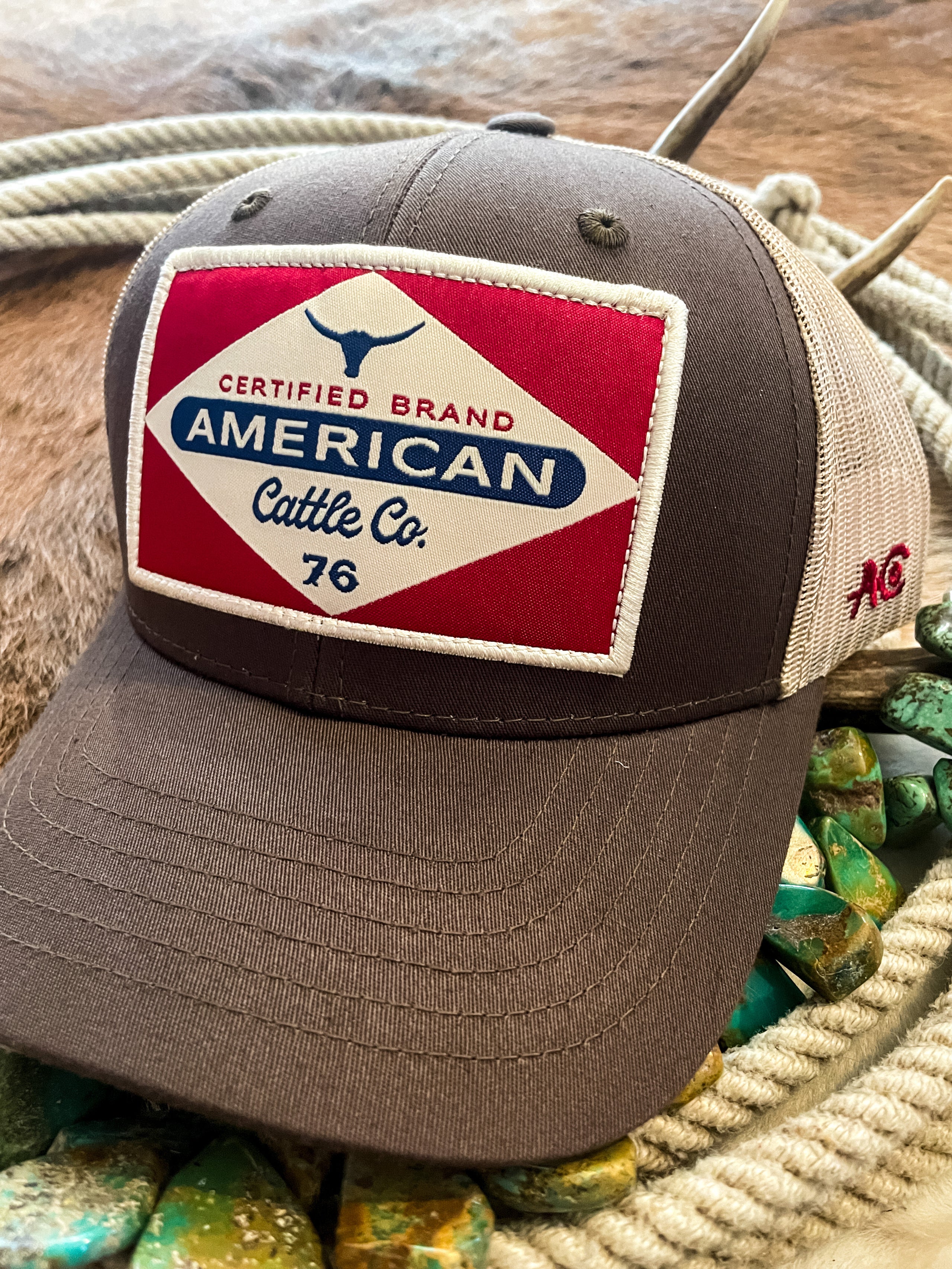 American Cattle Co. Brown Billboard Patch Cap | Ranch-Land Western Store