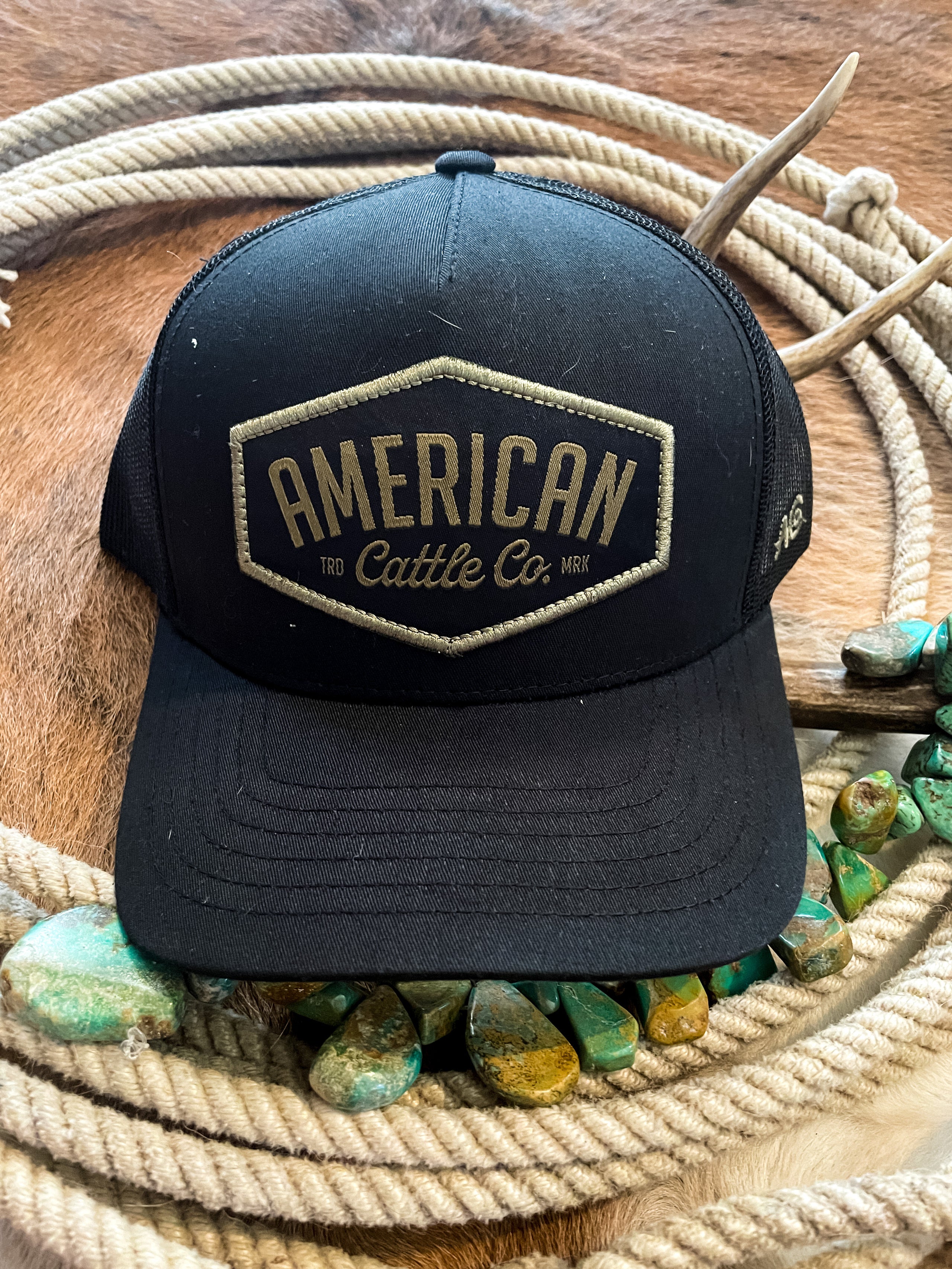 American Cattle Co. Black Diamond Patch Cap | Ranch-Land Western Store