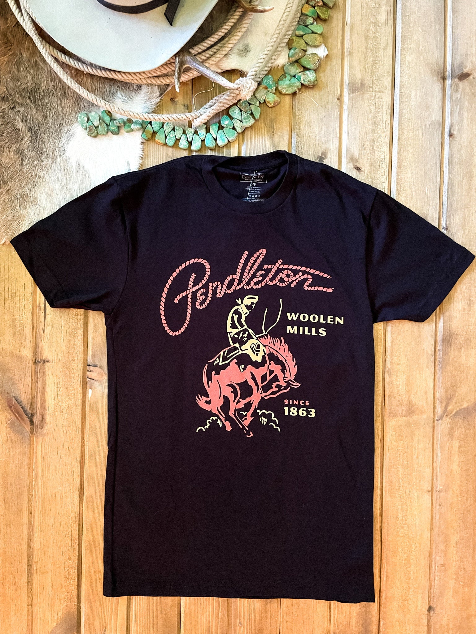 Pendleton Black & Red Vintage Rodeo Tee | Ranch-Land Western Store
